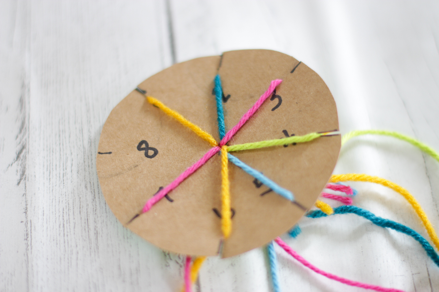 How To Make A Friendship Bracelet With Cardboard Circle