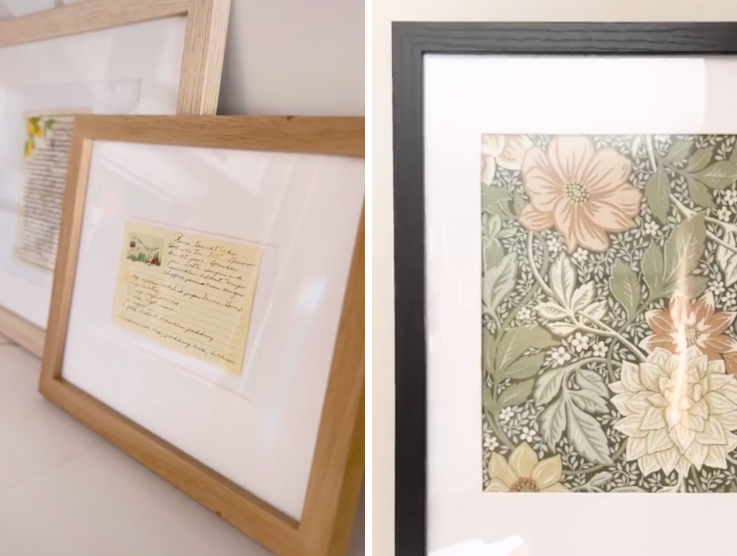 framing wallpaper samples