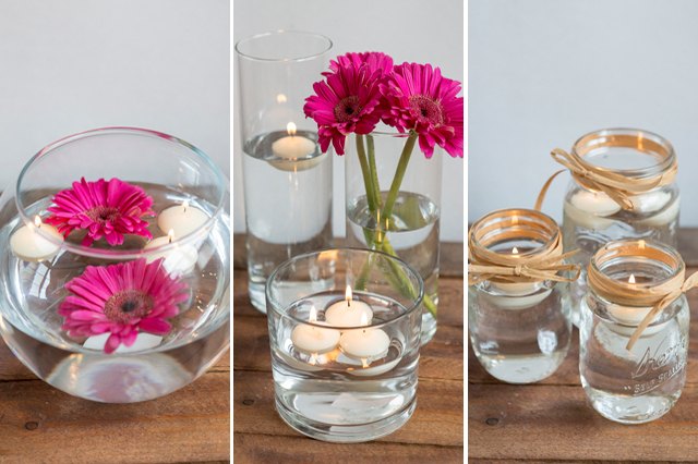 How to Make Floating Candle Centerpieces for a Wedding | ehow