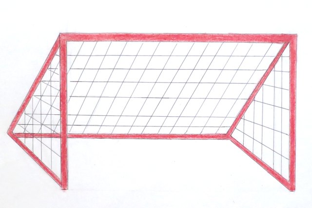 How To Draw A Soccer Goal Side View