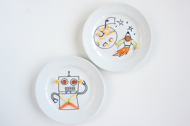 Create Cute Dinner Plates for Kids with These Sweet Drawings | ehow